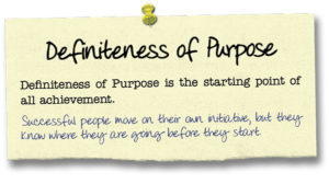 Definiteness of Purpose - 17 Principles Poster